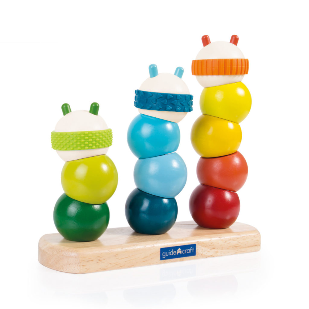 Guidecraft Caterpillar Stacking - Ygrowup Toys